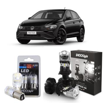 Lampada led vw polo track 2024 2025 projetor eliptico com drl e ...
