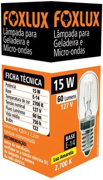 lampada p/gelad e micro foxlux 127v - IG151 - Lâmpada - Magazine Luiza