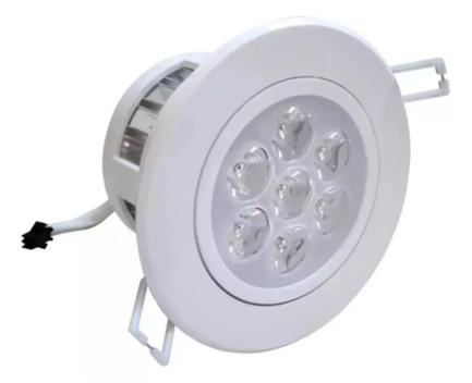 lâmpada Spot LED 7W redonda bco quente Bivolt Luz Amarelada - TNB ...