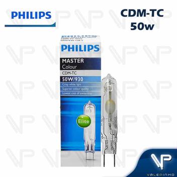 Lâmpada vapor metálico philips cdm-tc 50w 3000k(branco quente)g8.5 - Lâmpada - Magazine Luiza