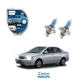 Lâmpadas Farol Toyota Corolla Gli /Fielder SW Philips H4 CrystalVision ...