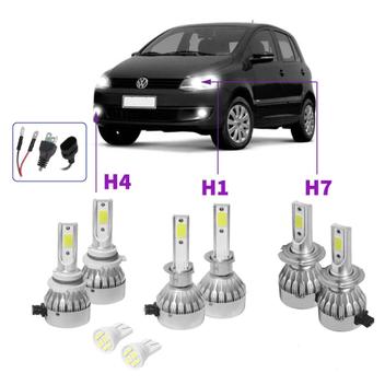 Lampadas Led Volkwagen Fox 2010 A 2016 H9 H7 H16 T10 20000lm - LUX LED ...