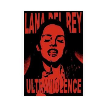 Lana Del Rey Pôster De Arte De Parede Em Tela Álbum De Música Rapper ...