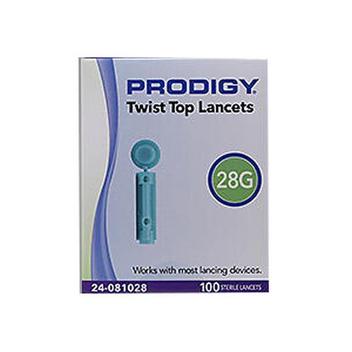 Lancetas Prodigy Twist Top 28G Estéreis (200 Unidades) - Lancetadores e ...