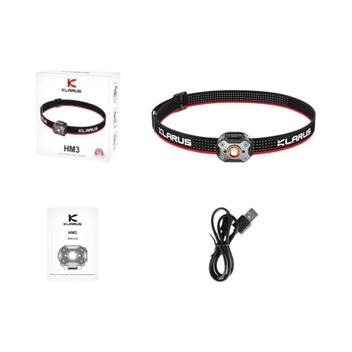 Lanterna Frontal Recarregável Klarus HM3 - Mini USB Portátil - Ideal ...