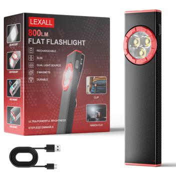 Lanterna Lexall Pocket 800Lm Recarregável EDC Magnética - Mini Lanterna ...