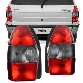 Lanterna Traseira Palio Weekend 1996 1997 1998 1999 2000 Bicolor Fumê ...