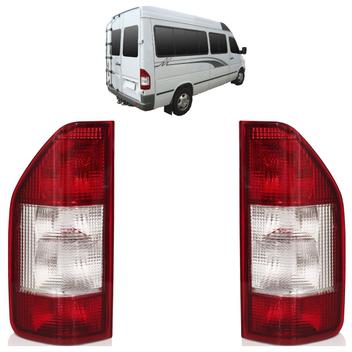 Lanterna Traseira Sprinter 2003 a 2011 Bicolor Estriado Acrílico ...