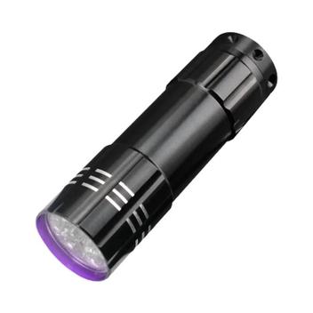 Lanterna UV 21LED Luz Roxa Cola Cura Tinta Secador Detector De Dinheiro ...