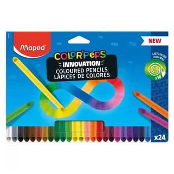 Lápis de Cor Infinity Colorpeps 24 cores MAPED - Lápis de Cor ...