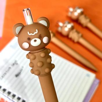 Lápis Infinito Anti Stress Retrátil Ursinho - Daiso - Pop It Fidget ...