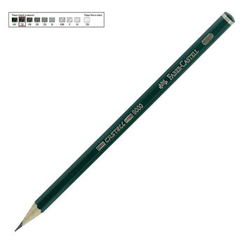 Lápis Preto Técnico 9000 8B Preto - 1 Unidade - Faber Castell - Lápis ...