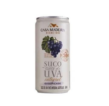 Lata Suco de Uva Tinto Integral Gaseificado 269ml - Casa Madeira - Suco ...