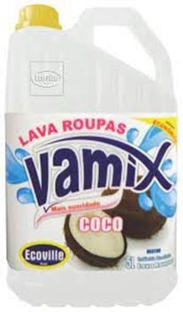 Lava Roupas Líquido Vamix Côco 5 Litros - Ecoville - Sabão Líquido ...