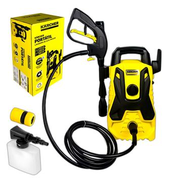 Lavadora de Alta Pressão Karcher Compacta 1400W 1500 PSI 1300 Litros por Hora Econômica Portátil ...