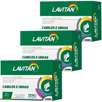 Lavitan Cabelos E Unhas 3 Unidades De 30 Cápsulas Cimed