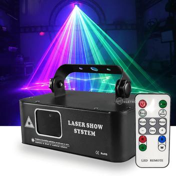 LED Emissor Holografico 500mw Controle Remoto Show de Luzes Festa ...