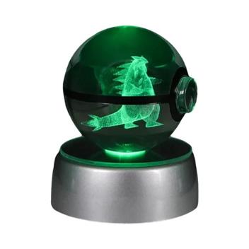 LED Light up Pokémon 3D Crystal Ball Figures Gengar Gyarados Mimikyu ...