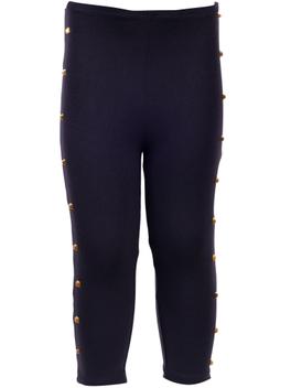 Legging calça Longa Infantil academia escolar cz tachas( spike)ouro RUM ...
