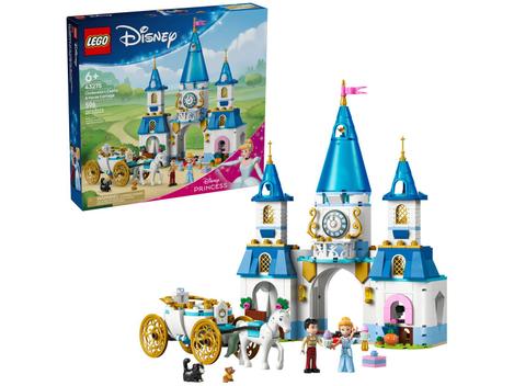 LEGO Castelo e Carruagem a cavalo da Cinderela - 43275 596 Peças ...