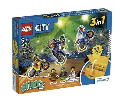 LEGO City 3 em 1 - Stuntz Gift Set com Maleta - 40 Peças - 66707 ...