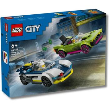 Lego City 60415 Carro da Policia e Muscle Car 213 Peças - Blocos de ...