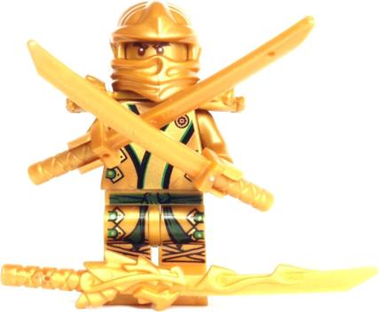 LEGO Ninjago - Ninja Dourado: Conjunto com 3 Armas - Brinquedos de ...