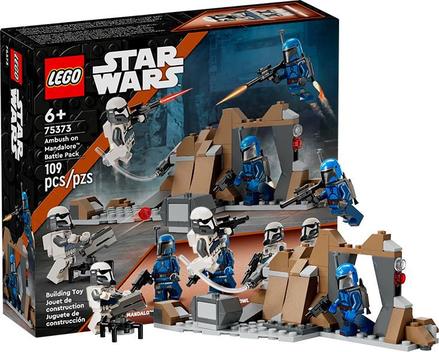 Lego star wars pacote de batalha emboscada ao mandaloriano 75373 ...