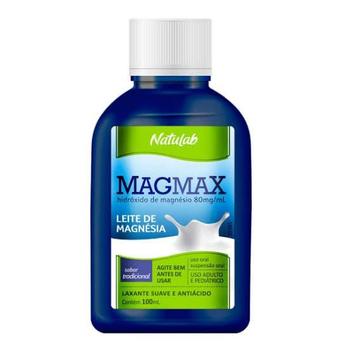 Leite de Magnésia Magmax Natulab 100ml - Sal de Fruta / Antiácido ...