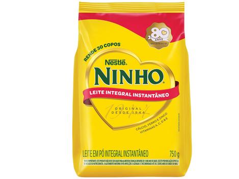 Leite em Pó Integral Instantâneo Nestlé Ninho Sachê 750g - Leite em Pó ...