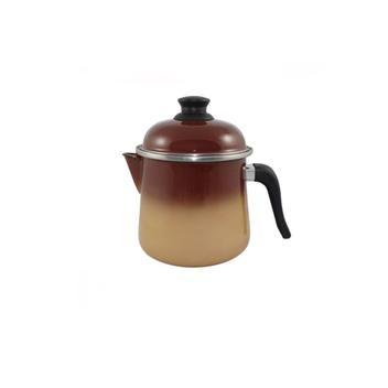 Leiteira Bule em agata Esmaltado 2L: Sabor e Tradição MARROM - Ewel ...