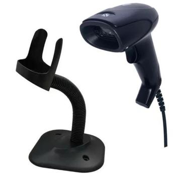 Leitor de código de Barras Boletos e Qr Code Pix 1D e 2D Com Fio Qr302d + Suporte Nonus - Leitor ...