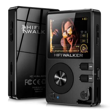 Leitor de MP3 HIFI WALKER H2 128GB Bluetooth 5.2 Música de alta ...