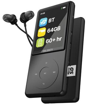 Leitor de MP3 Majority MP3 Pro 64GB com Bluetooth 5.0 - 3 Anos de ...