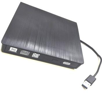Leitor E Gravador Cd Dvd Externo Slim Preto Usb 3.0 Para Note e Pc DVD ...