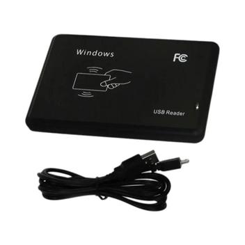 Leitor USB RFID 125kHz 13,56MHz EM4100 TK4100 Suporte Para Cartão Sem ...
