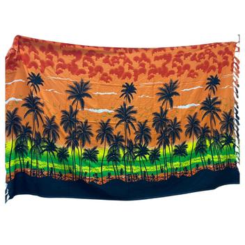 Lenço Canga Estampado Cangão Gigante Saida de Praia Poliéster Coloridas ...