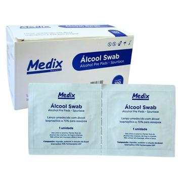 Lenços Umedecidos com Álcool Swaab 100 Unidades Medix - Assepsia ...
