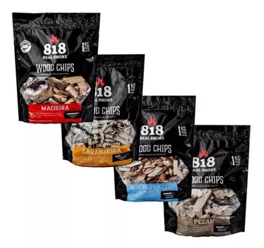 Lenha Para Defumação 4 Kg Macieira Laranjeira Pecan Mix Bbq - 818 Smoke ...