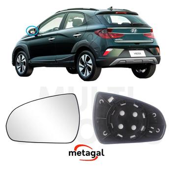 Lente Retrovisor Esquerdo Hyundai HB20X 2020 2021 Original - Metagal ...