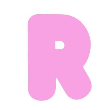 Letra R Em Eva Rosa Piffer - Luminária de Letra / Número - Magazine Luiza