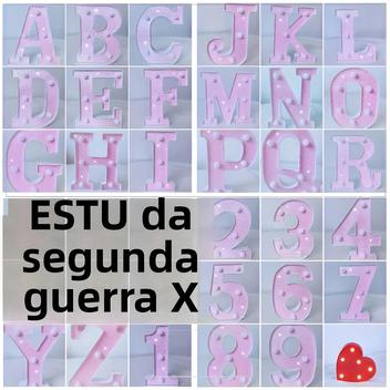 Letras De LED Com Glitter, Luzes Noturnas Para Decoração De Festas De ...