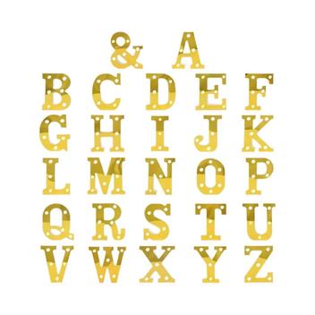 Letras De LED Com Glitter Para Decoração De Festa De Aniversário ...