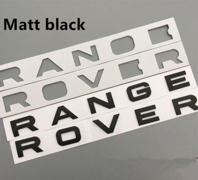 Letras Emblema Range Rover Evoque Vogue Sport Tampa de Mala Capo PRETO ...