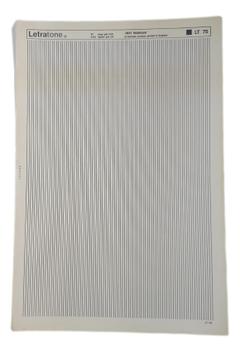 Letraset Letratone 25 X 38cm Retícula Adesiva 75 - Adesivos - Magazine ...