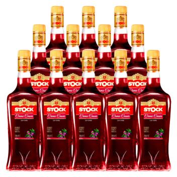 Licor Creme de Cassis Stock 720ml 12 Unidades - Licor - Magazine Luiza
