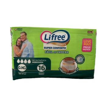 Lifree Fralda Calça Super Conforto Geriátrica G/XG com 16 Unidades ...