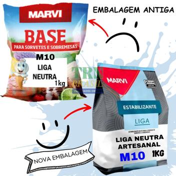Liga Neutra Marvi 1kg Base M10 Pra Sacolé, Geladinho, Dindin, Chup-Chup ...