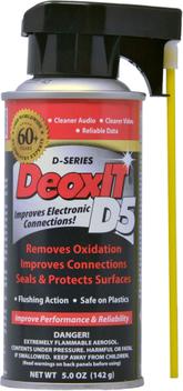 Limpador de contato DeoXit D5S-6 Spray 142g com canudo integrado - CAIG ...