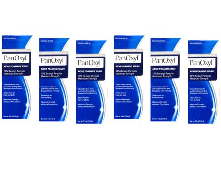 Limpador de pele PanOxyl Acne Foaming Wash 10% de peróxido de benzoíla ...
